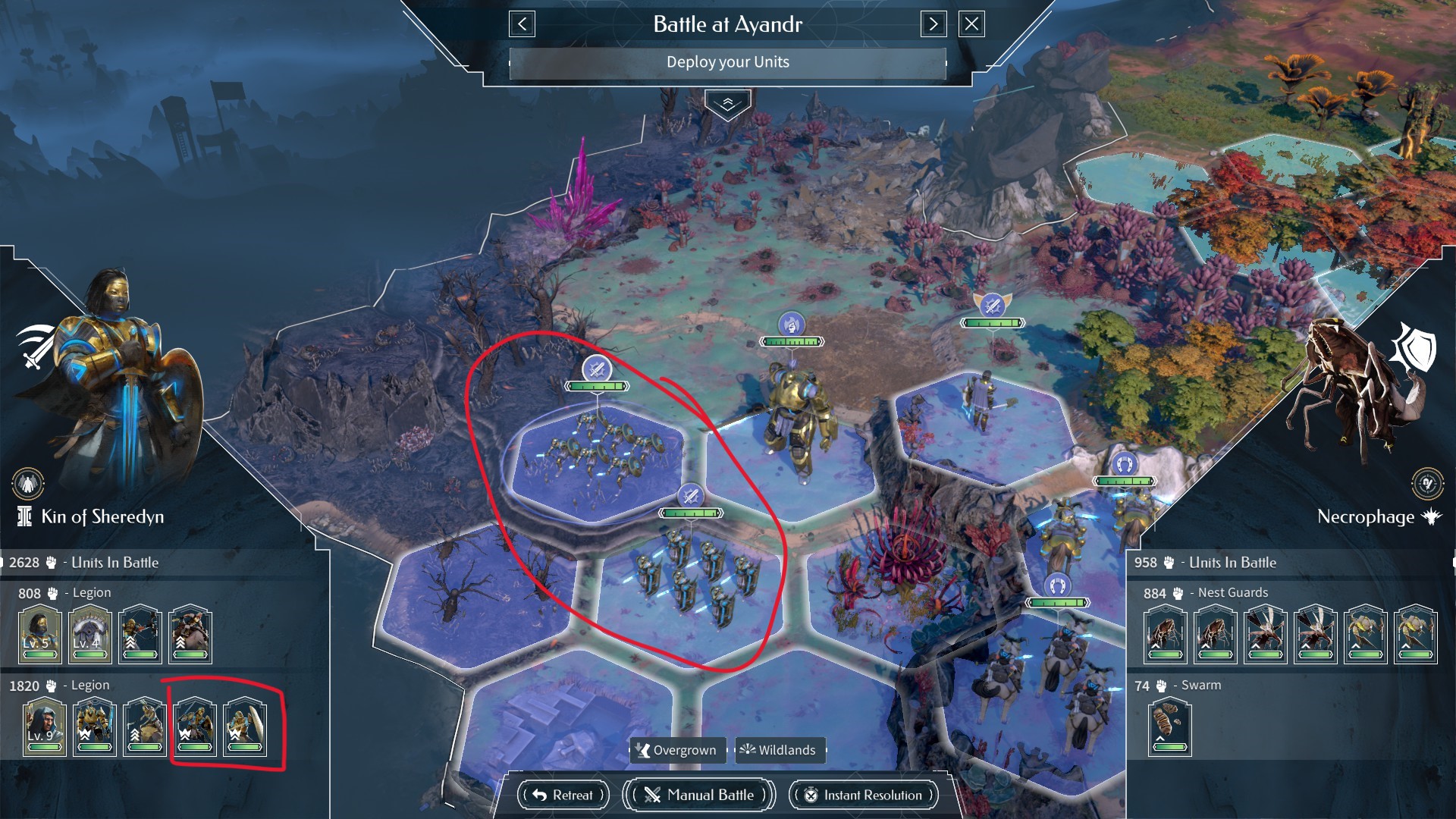 Unit names should be visible in deployment phase - Endless Legend 2